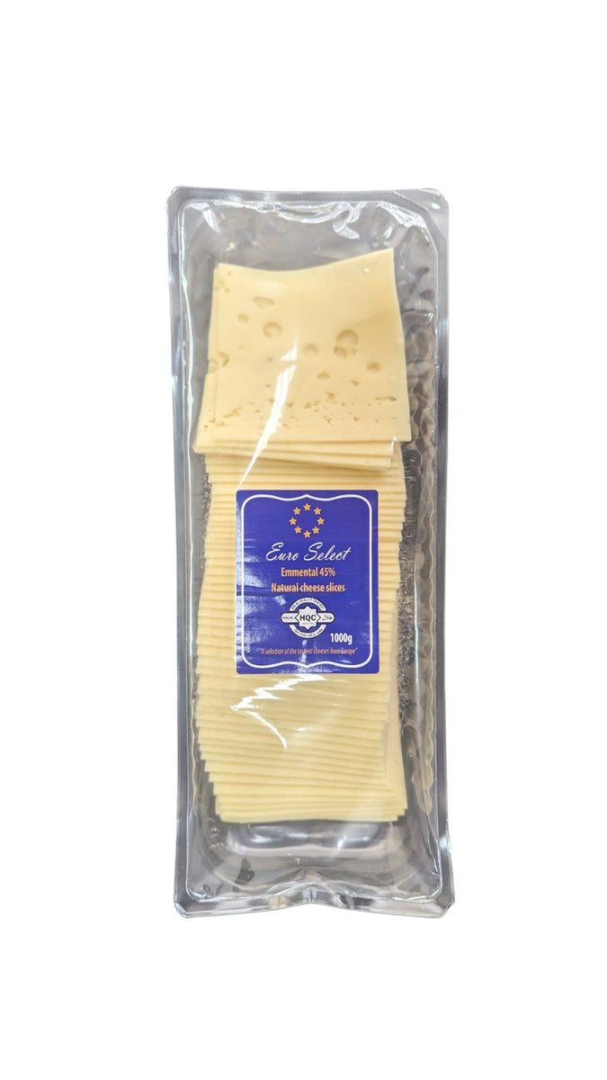Euroselect Emmental Slices Cheese – unitedbakerysupplies